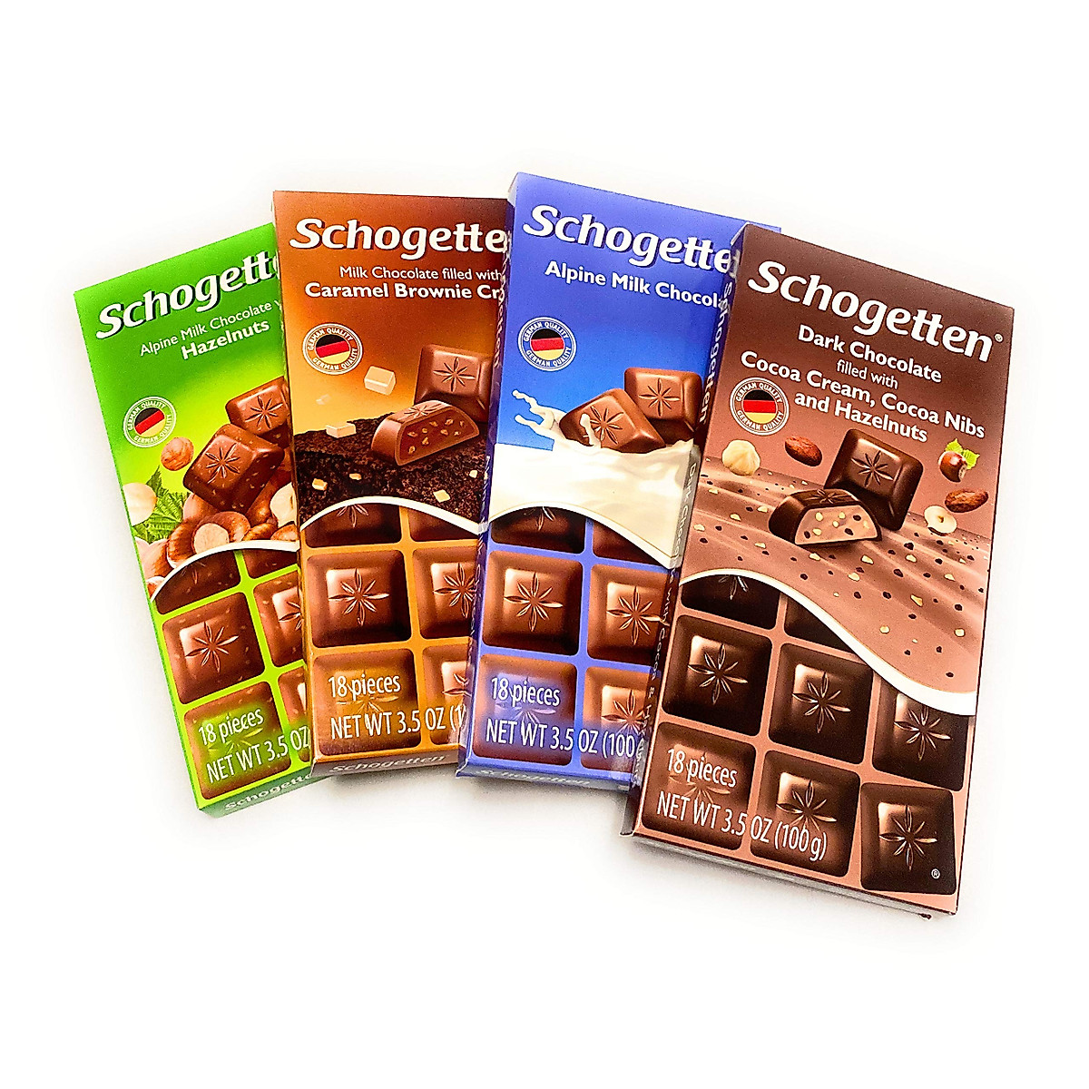 Schogetten German Chocolate Variety Pack (Bundle of 4)…