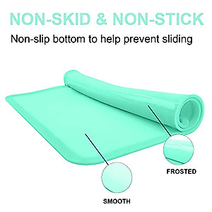 Silicone Non-Slip Baby Placemat, Children Place mat for Kids Baby Toddlers, BPA Free Children’s Dining Food Mat - Baby Green