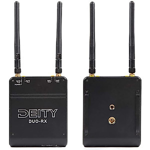Deity Connect 2.4G Wireless Lavalier Microphone, Dual-Channel Receiver & Two Transmitters, OLED Daylight Display Screen, 24bit/48Khz Uncompressed Audio