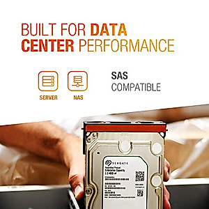 Seagate Enterprise Capacity 3.5 HDD| ST6000NM0034 | 6TB 7.2K RPM SAS 12Gb/s 128MB Cache 3.5' | 512n | Enterprise Hard Disk Drive for Hyperscale Applications (Renewed)
