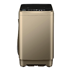 OOTDAY 2.3 Cu.ft Full Automatic Washing Machine, 15.6lbs Small Portable Washer, with LED Display, Drain Pump/10 Programs 8 Water Level Selections, Transparent Lid & LED Display