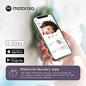 Motorola Baby Monitor PIP1610 HD Connect - 5" WiFi Video Baby Monitor with Camera, Wall Mount, 1080p, Smart Phone Nursery App, 1000ft Range, 2-Way Audio, Remote Pan-Tilt-Zoom, Room Temp, Lullabies