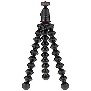 Joby JB01503 GorillaPod 1K Kit. Compact Tripod 1K Stand and Ballhead 1K for Compact Mirrorless Cameras or Devices up to 1k (2.2lbs). Black/Charcoal.