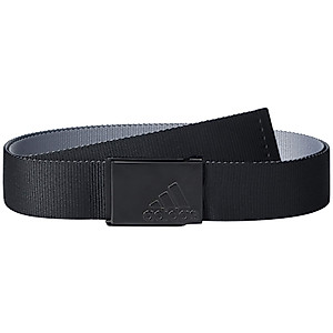 adidas Golf Golf Men's Reversible Web Belt, Black, One Size Fits Most