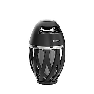 DiKaou Led Flame Speaker, Torch Atmosphere Bluetooth Speakers&Outdoor Portable Stereo Speaker with HD Audio and Enhanced Bass,LED flickers Warm Yellow Lights BT4.2 for iPhone/iPad/Android
