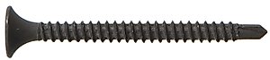 The Hillman Group 47110 6 x 1-Inch Self Drilling Drywall Screw Number 2 Self Drilling Point, Black