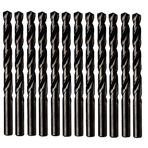 Irwin Tools 63509 9/64-Inch Black Oxide 135-Degree Jobber Length, Pack of 12