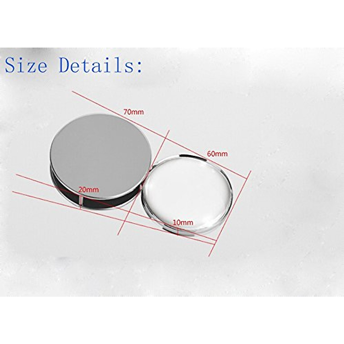 Mini Pocket Magnifier 20X Foldable Handheld Jewelry Loupe with Metal Protective Case Reading Magnifying Glasses for Small Prints,Coins,Science,Low Vision,Gift for Seniors and Kids