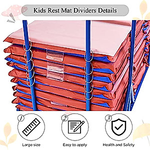 5 Pieces Nap Rest Mat Dividers Kids Folding Sleeping Mats Storage to Keep Daycare Preschool Separating Toddler Nap Sleep Mats Clean