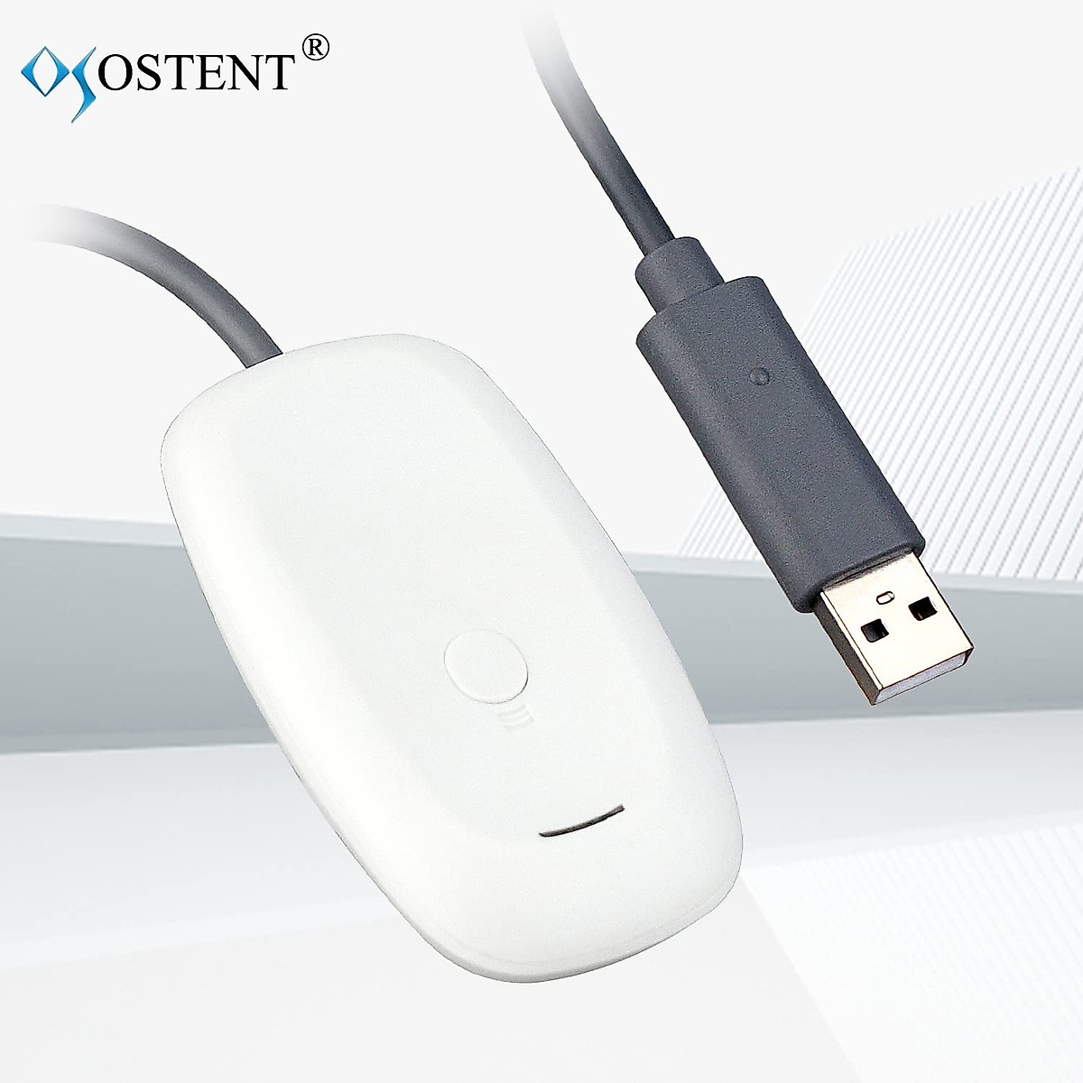 OSTENT USB Wireless Controller PC Laptop Computer Receiver for Microsoft Xbox 360 Slim Game Color White