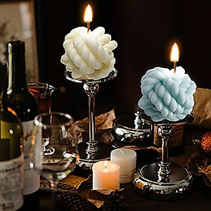 Vanilla Scented Bubble Candles Big Knot Ball Candle, Home Decor Cool Shaped Aesthetic Candles, Soy Wax Unique Candle Modern Candle Trendy Room Shelf Desk Decorations