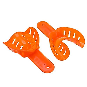 12Pcs Dental Impression Trays Plastic Teeth Holder Kit Dental Trays Materials Oral Care