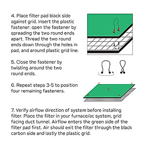 WEB Absorber Cut to Fit Odor Control Air Filter with Carbon