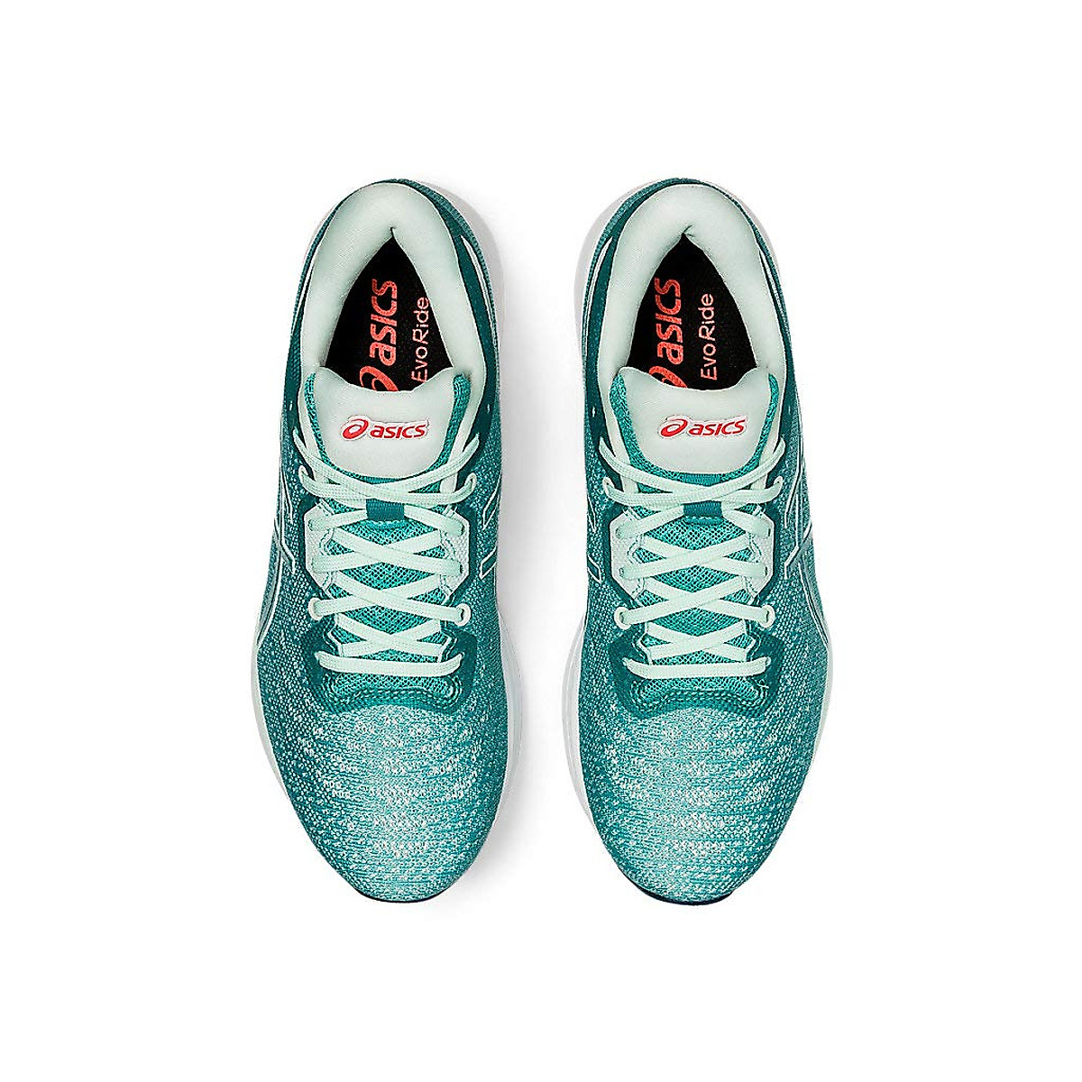 ASICS Women's EvoRide Running Shoes, 8, Techno Cyan/BIO Mint