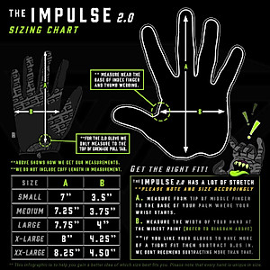 Glove Station The Impulse - Tactical Shooting Gloves for Men with Touchscreen Compatibility, Lightweight Design and Outstanding Grip for Outdoor, Sports, Motorcycle and Work - Tan, Small Size