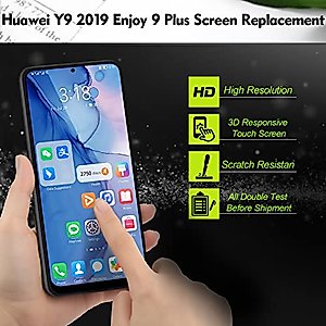 Ocolor Screen for Huawei Y9 2019 Enjoy 9 Plus Screen Replacement for Huawei Y9 2019 JKM-LX1 JKM-LX2 JKM-LX3 LCD Display Touch Digitizer Assembly
