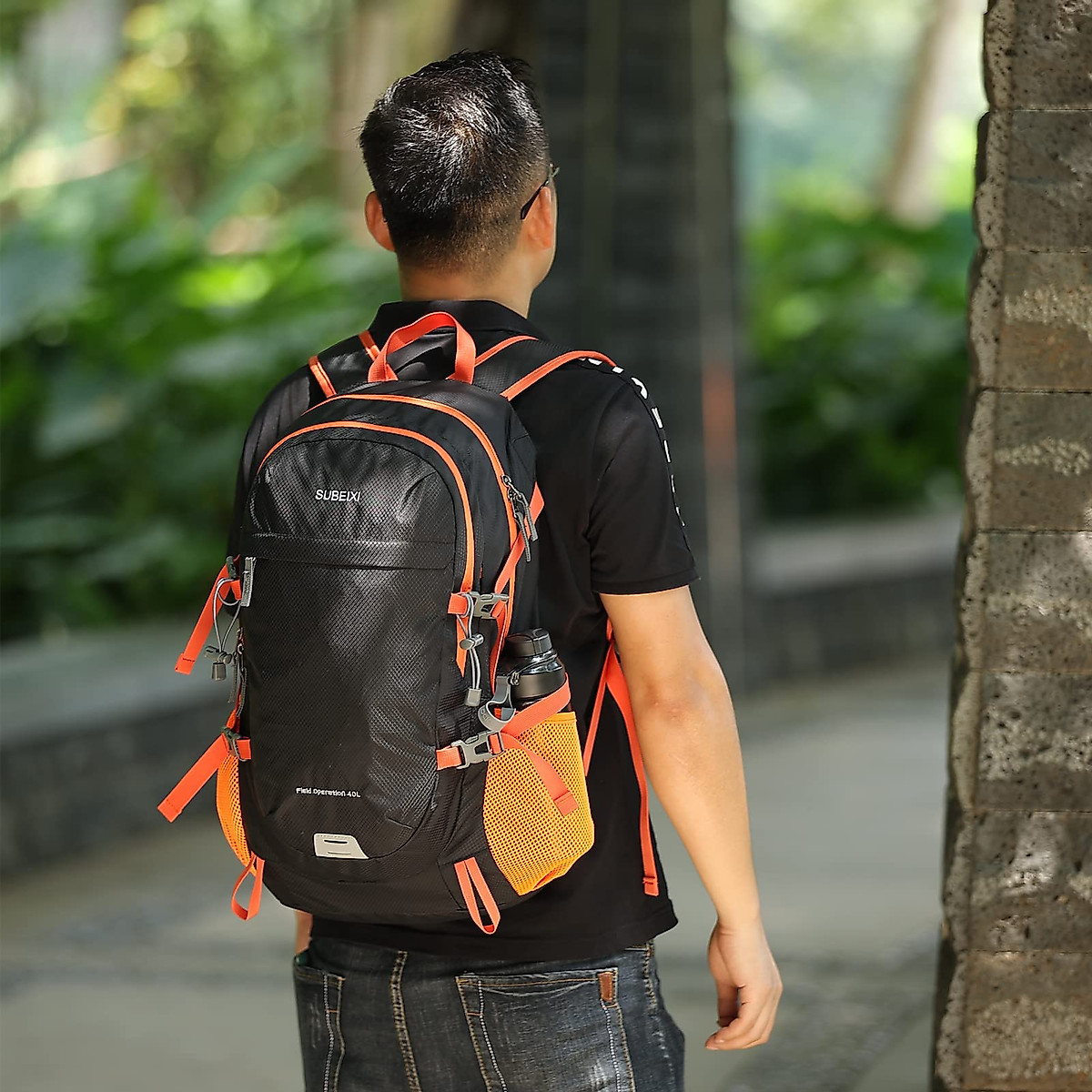 SUBEIXI Lightweight Packable Travel Hiking Backpack Daypack,40L Foldable Camping Backpack,Ultralight Outdoor Sport Backpack