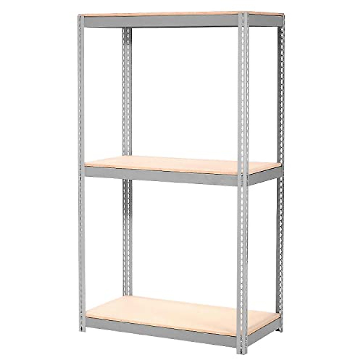 Global Industrial Expandable Starter Rack 72x36x84 3 Level Wood Deck 750 lb. Cap Per Level GRY