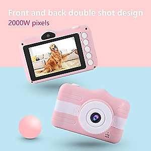 TOUMENY HD Dual Camera Mini Camera, Record Life Digital Camera, 1080P Front and Rear Dual Camera 2000W Pixels