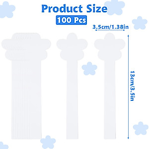 100 Pcs Perfume Test Strips Paper Flower Shaped Disposable White Perfume Test Strips for Fragrances Scents Essential Oils Aromatherapy Testing