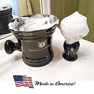 Henry Cavendish Eucalyptus Mint Shaving Soap with Shea Butter & Coconut Oil. Long Lasting 3.8 oz Puck Refill. Himalaya Fragrance. All Natural. Rich Lather, Smooth Shave. For Ladies and Gentlemen.