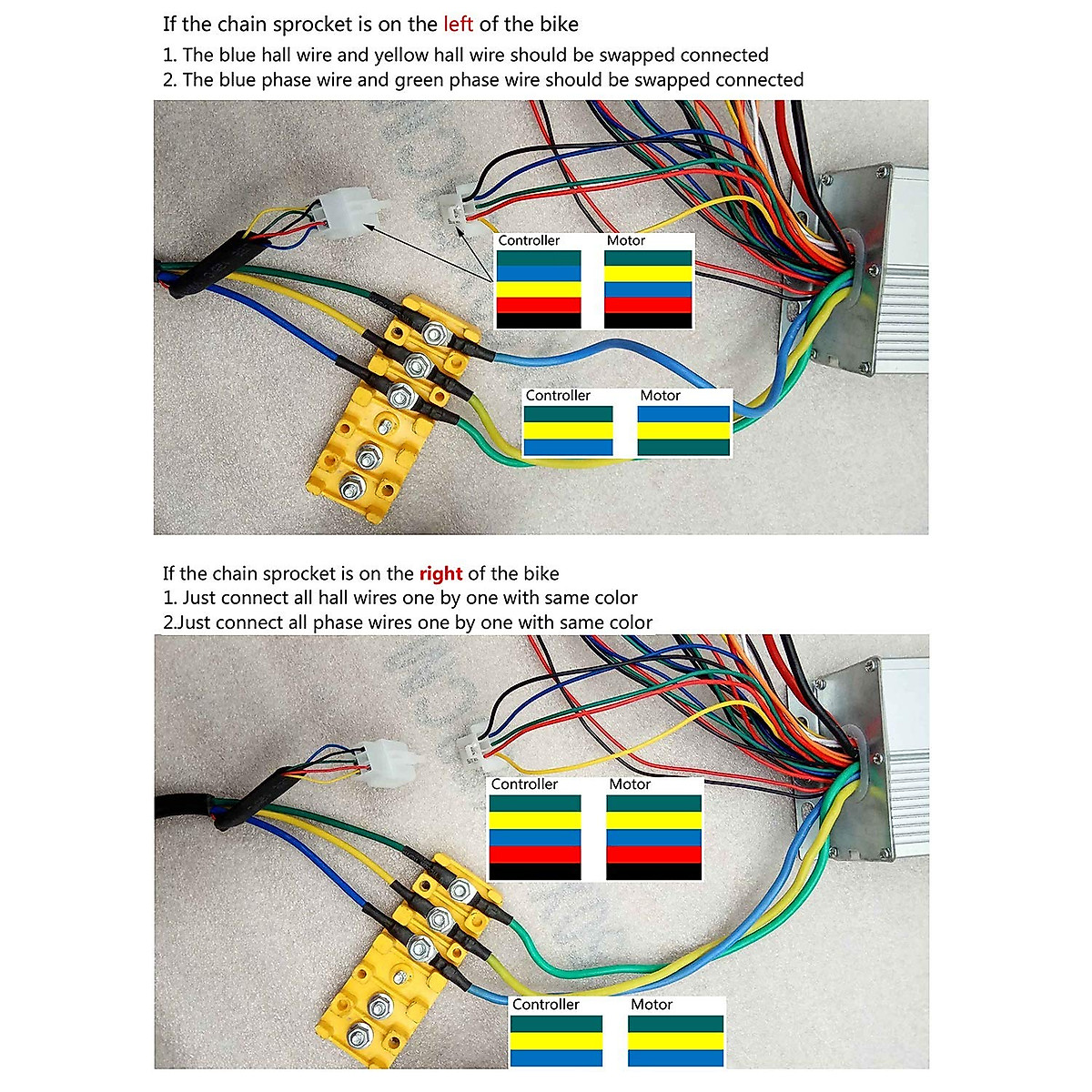 YC Yier 29" Go Kart Rear Axle Kit +Front End Steering Shaft Assembly+ Brake + 145/70-6" Wheels Tires +48V 1800W Brushless Electric Motor Kit + Battery for Go Kart ATV Quad Buggy Drift Trike 4 Wheeler