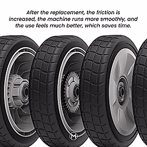 MAYITOP Lawn Mower Wheels For Honda lawnmower 44710-VL0-L02ZB, 42710-VE2-M02ZE Front & Rear Wheels Replacement Set of 4