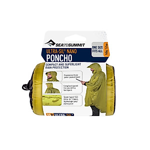 Sea to Summit Ultra-Sil Nano Poncho Raincoat and Pack Cover, Lime