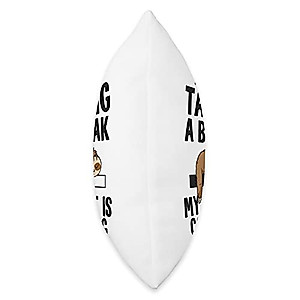 Coding Geeks & Nerd Computer Science Gifts For Men I'm Not Taking A Break My Code is Compiling Sloth Programmer Throw Pillow, 18x18, Multicolor