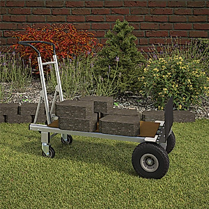 Cosco 12204ASB1E 2-in-1 Hybrid Handtruck, Commercial Use, Silver
