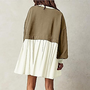 jxsoyen My Orders Placed Oversized Sweatshirt for Women Crewneck Mini Dress Long Sleeve Pullover Tops Relaxed Fit Sweatshirts Trendy Outfits Gifts Cards ropa en ofertas de liquidacion mujer