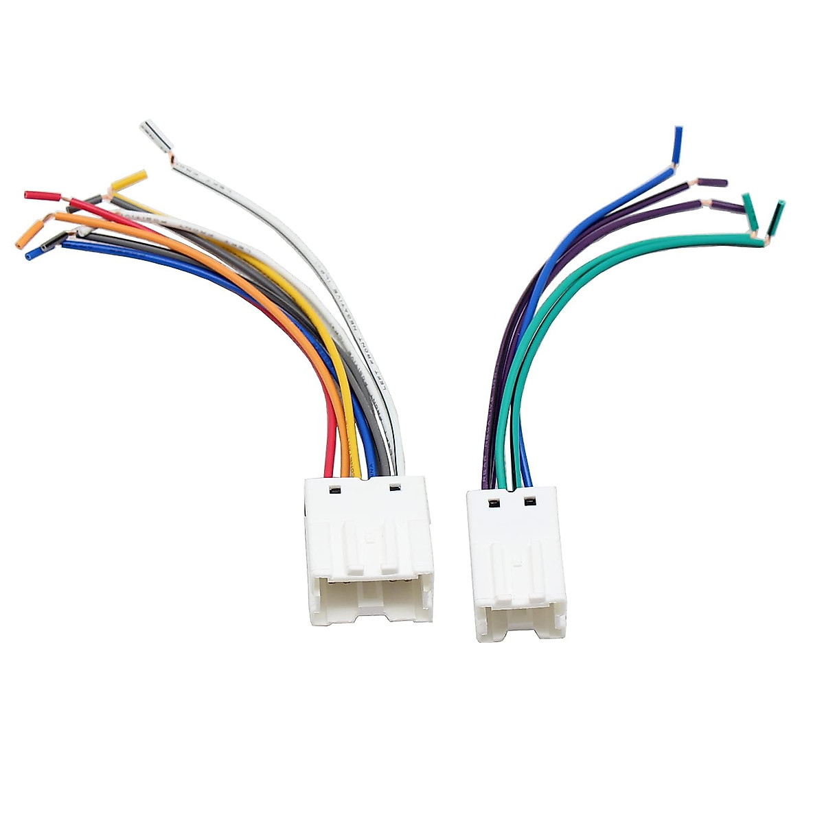 RED WOLF Radio Install Wiring Harness for Nissan 1995-2008, Infiniti 1990-2008 Replacement for Aftermarket Power/Speaker Stereo Plug Connector Non Bose System