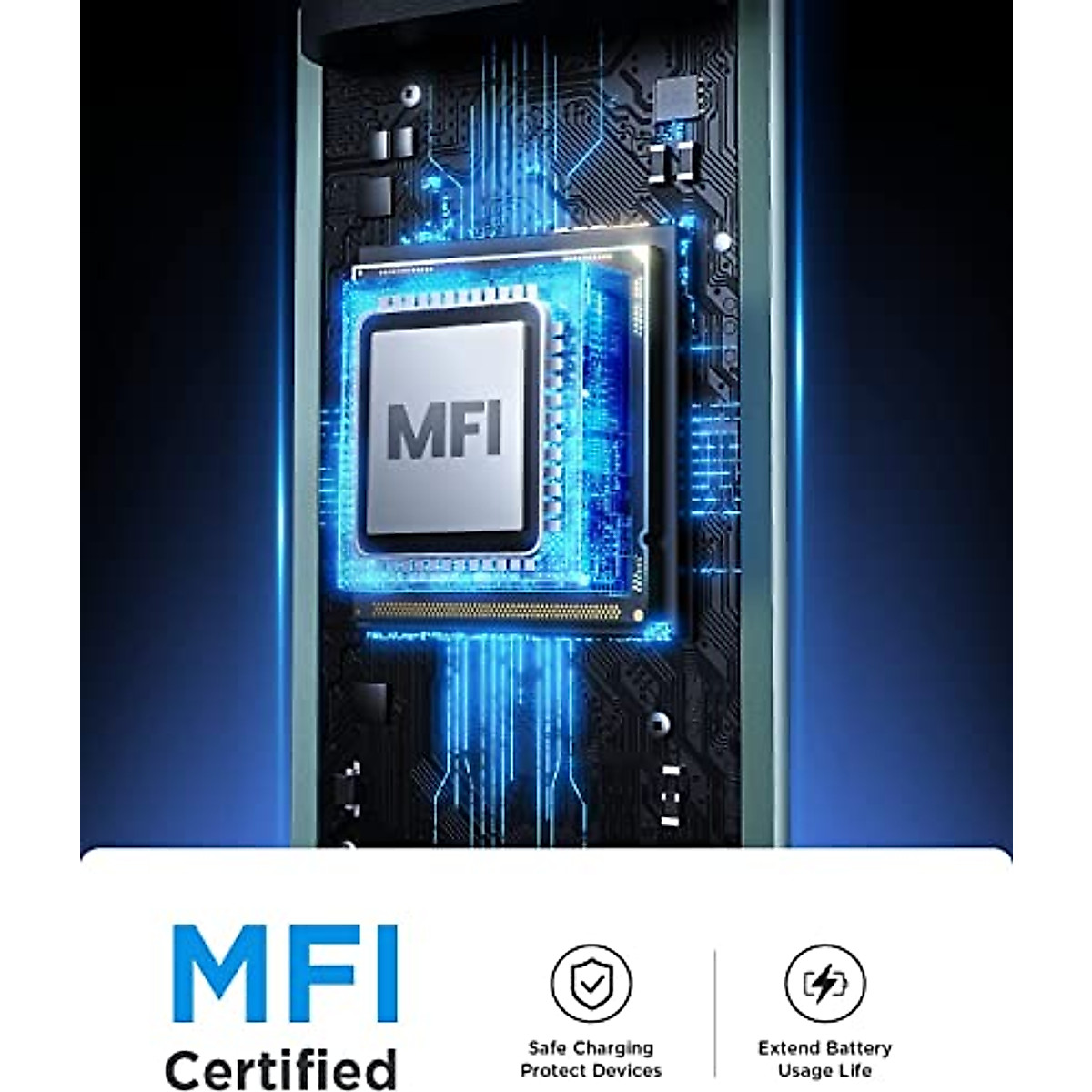 AINOPE iPhone Car Charger [Apple MFi Certified] 24W USB Car Charger Adapter Fast Charging Cigarette Lighter USB Charger with Lightning Cable for Apple iPhone 13/12 Mini/11/Xs/XR/X/8 Plus/7/6s/5/iPad