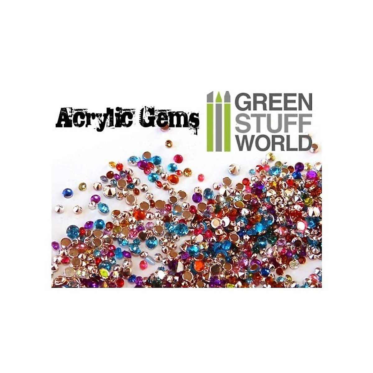 Green Stuff World Micro Acrylic Gems - 1mm to 2.5mm 1033