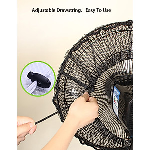 eyigylyo 2 Pack Round Electric Fan Guard Dust Cover,Mesh Covers Allow Air to Pass Through for Pedestal Fan Summer Washable Dustproof Safety Fan Protection