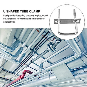 Angoily U Bolt Clamp U Bolts U-bolts for Boat U Bolt for Hardwares Trailer U-bolts Heavy Duty U-bolts Trailers Nuts U Shaped Tubes Bolts Lug Nut Galvanized Steel Mechanical Screw