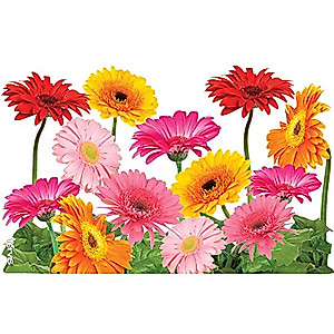 Tervis Gerbera Daisies Made in USA Double Walled Insulated Tumbler Travel Cup Keeps Drinks Cold &amp; Hot, 16oz, Classic