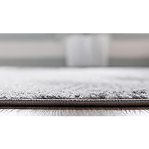 Rugs.com Monte Carlo Collection Rug – 5' x 8' Dark Gray Medium Rug Perfect for Living Rooms, Large Dining Rooms, Open Floorplans