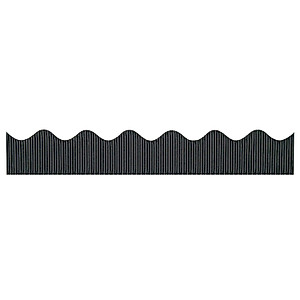 Pacon 37306 Bordette Decorative Border 2 1/4-Inch x 50-Ft Roll Black