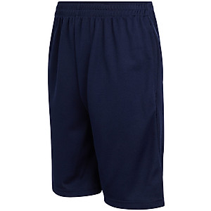 Mad Game Boys' 5 Pack Shorts Mesh Active Performance Basketball Shorts with Pockets (Size: 8-18), Size 16-18, Black/Charcoal/Red/Royal/Navy