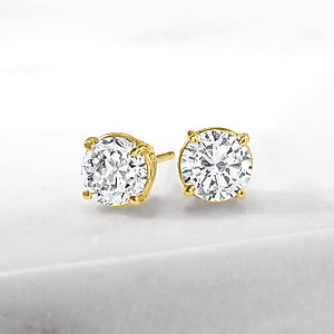 Ross-Simons 2.00 ct. t.w. Diamond Stud Earrings in 14kt Yellow Gold