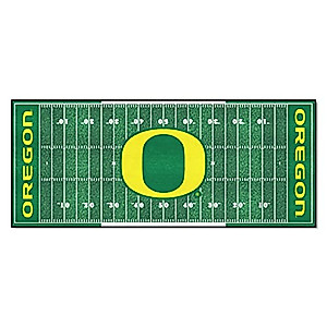 FANMATS NCAA University of Oregon Ducks Nylon Face Football Field Runner, 30"x72"