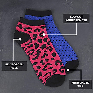 Debra Weitzner Womens Runner Ankle Socks - Low-Cut Colorful Socks (Size 9-11 and 10-13) 12 Pairs