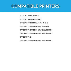 LD Products Compatible Ink Cartridge Replacements for HP 932XL & HP 933XL High Yield (Black, Cyan, Magenta, Yellow, 4-Pack) for Office Jet 6100, 6600, 6700, 7110, 7510, 7610, 7612, 7620