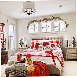 DAGLLGEW Gingerbread Man Plush 2Pcs Christmas Gingerbread Pillow Stuffed Cute Gingerbread Man Plush Toys Gingerbread Christmas Decorations Gifts for Christmas