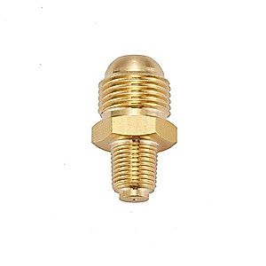 Litorange 3 PCS Propane Orifice Connector Brass Tube Fitting 3/8" Flare x 1/8" MNPT, Turkey Fryer Parts,For Propane Gas