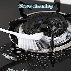 Sihuuu Cleaning Dish Brush, Bottle Brush,Bathroom Scrub Brushes, Kitchen Sink Brushes, 5 pcs Household Pot Pan Dishwasher Edge Corners Tile Deep Cleaning Brushes