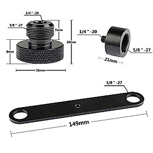 CAMVATE Double Microphone Mounts Bracket T-bar - 1958