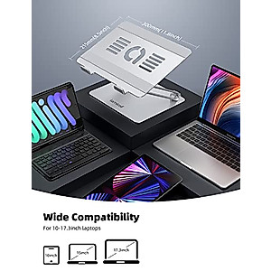 Lamicall Adjustable Tablet Stand and Portable Laptop Stand Bundle