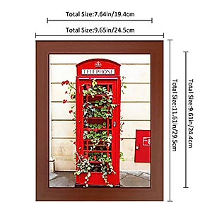 SESEAT 8x10 Picture Frame Dark Red, Display Pictures for Wall and Tabletop, 1 Pack